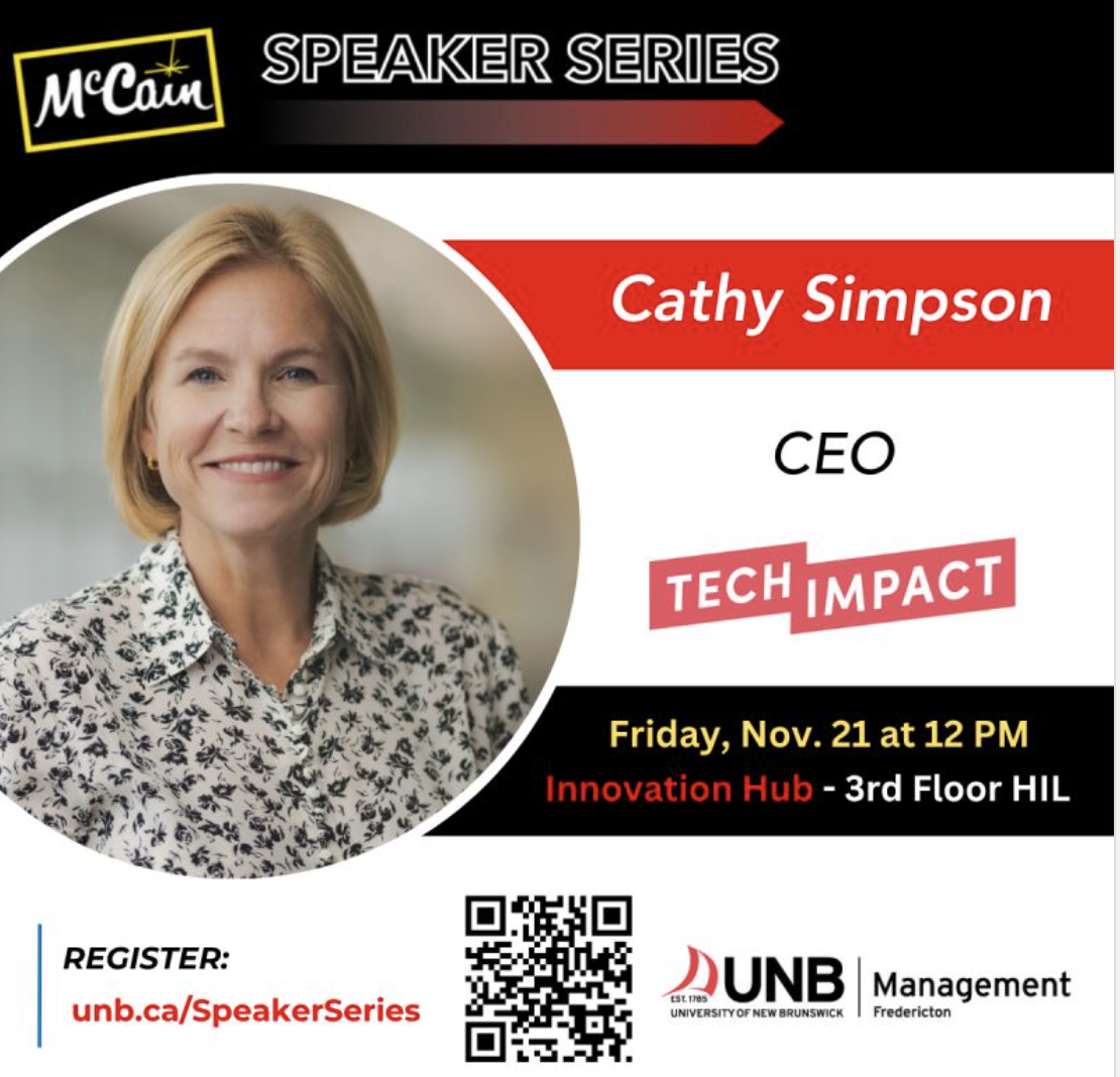 UNB Welcomes TechImpact CEO Cathy Simpson for a Conversation on ...